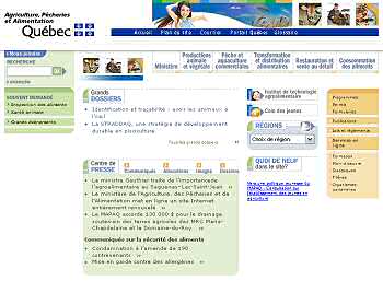 Nouveau site Internet du MAPAQ - Le Bulletin des agriculteurs